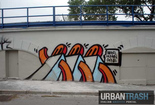 Bros graffiti - Bros street art a Milano - Urbantrash Graffiti