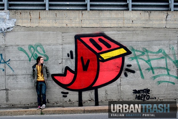 Bros graffiti - Bros street art a Milano - Urbantrash Graffiti