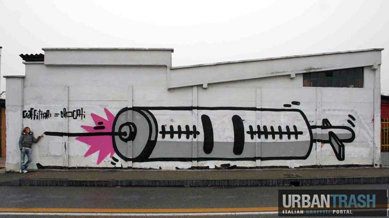 Bros graffiti - Bros street art a Milano - Urbantrash Graffiti