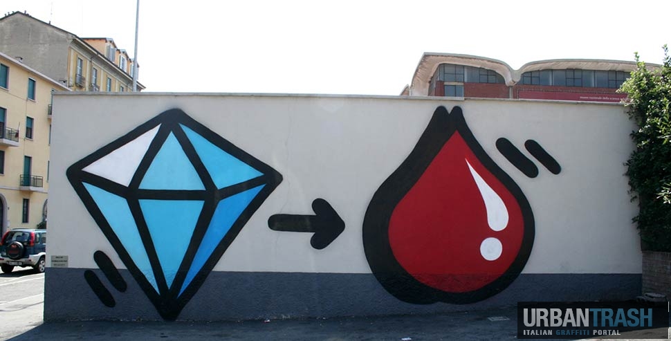 Bros graffiti - Bros street art a Milano - Urbantrash Graffiti